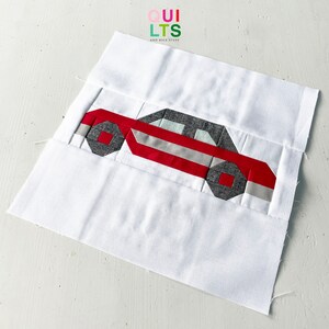 PDF Quilt Block Pattern – Vehicle Quilt – Classic Car 15 - Etsy