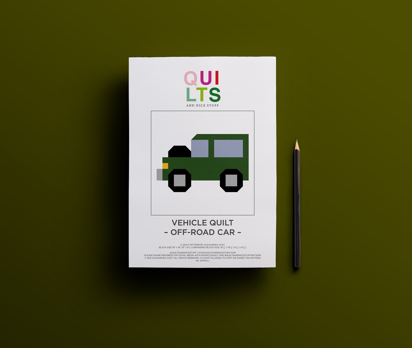 PDF Quilt Block Pattern Off-road Car Vehicle Quilt - Etsy