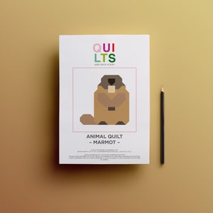 PDF Quilt Block Pattern – Marmot – Animal Quilt - Etsy