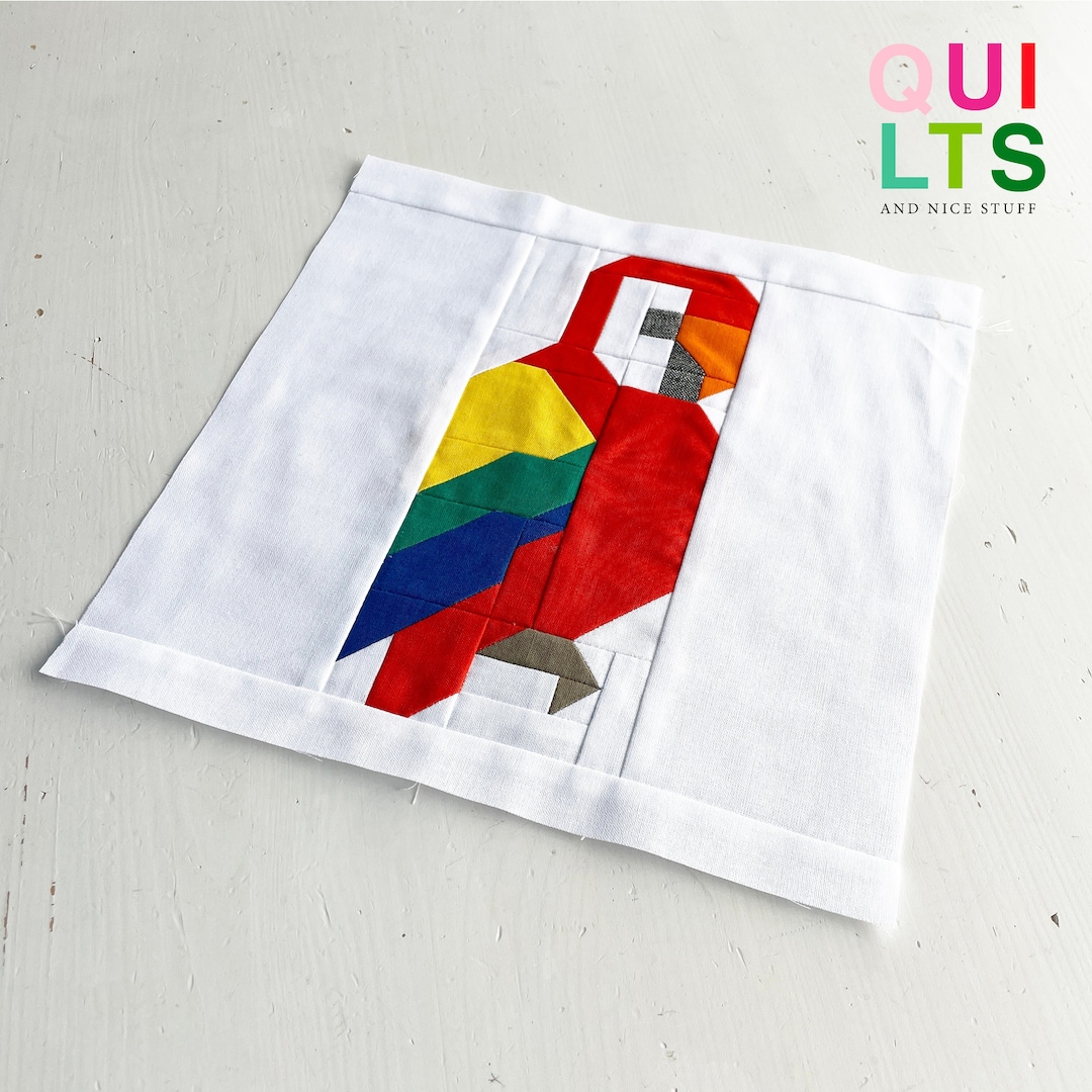 PDF Quilt Block Pattern Parrot Pirate Quilt - Etsy