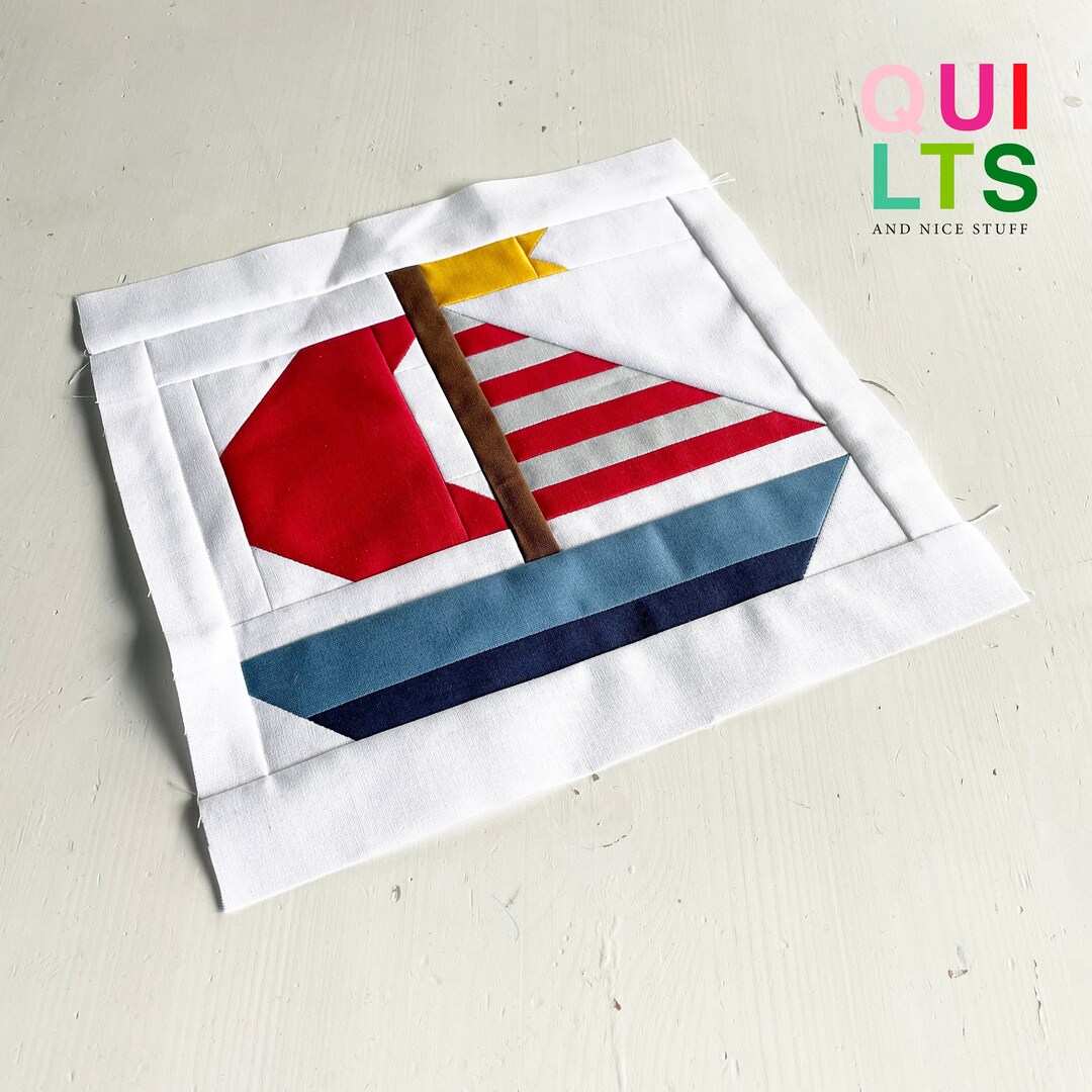 PDF Quilt Block Pattern Sailing Boat Vehicle Quilt - Etsy