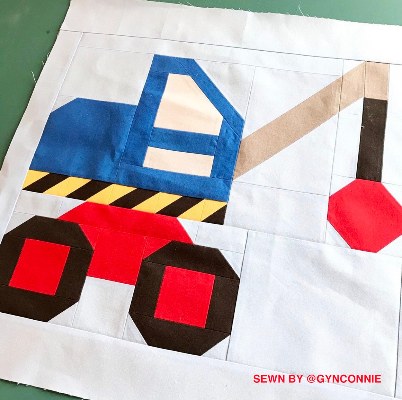 PDF Quilt Block Pattern Wrecking Ball Truck Vehicle Quilt - Etsy