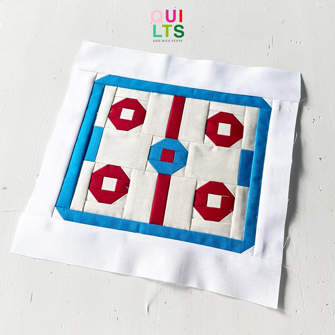 PDF Quilt Block Pattern – Ice Hockey Rink – Sport Quilt - Etsy
