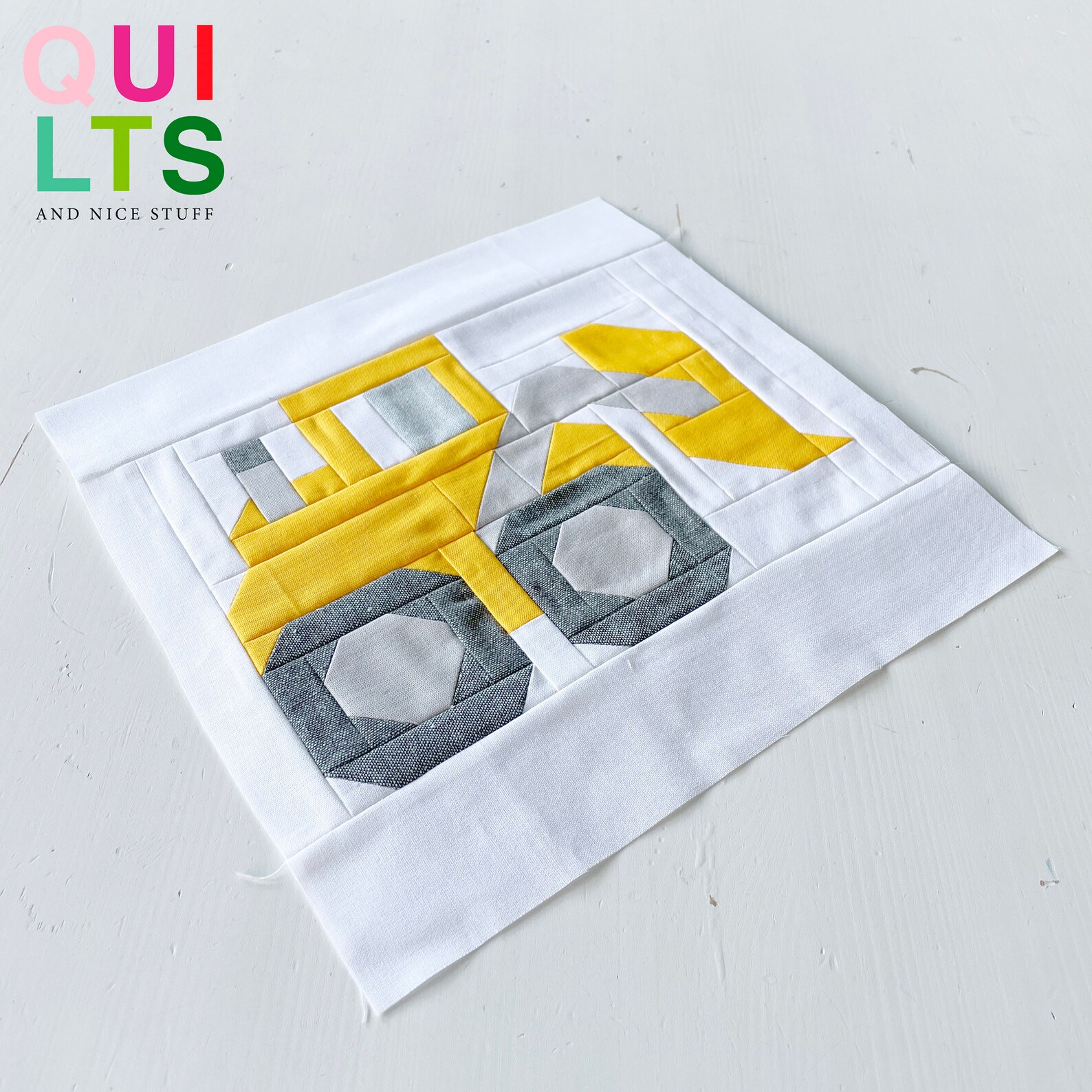 PDF Quilt Block Pattern Wheel Loader Vehicle Quilt - Etsy