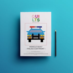 NEW! PDF Quilt Block Pattern – Police Car Front – Vehicle Quilt - Etsy