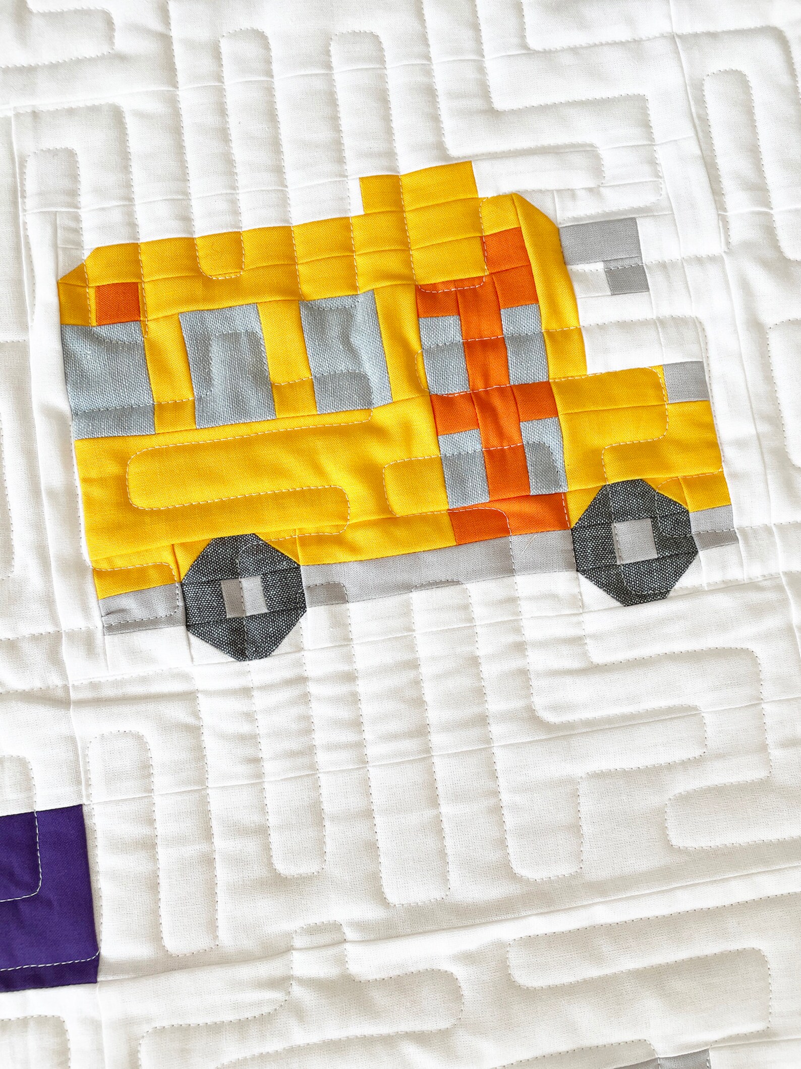 PDF Quilt Block Pattern Schoolbus Vehicle Quilt - Etsy
