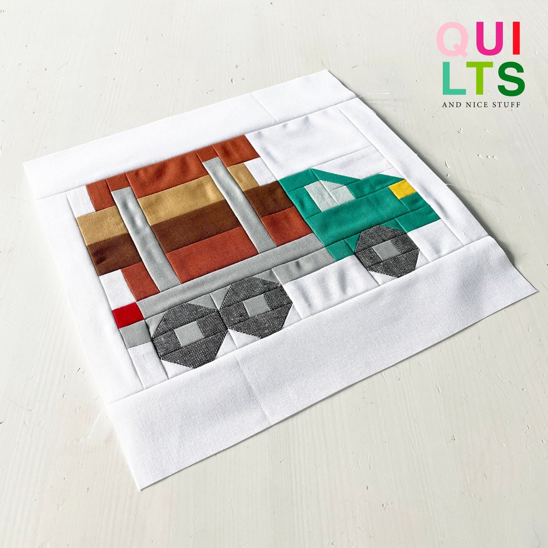 PDF Quilt Block Pattern Tree Truck Vehicle Quilt - Etsy