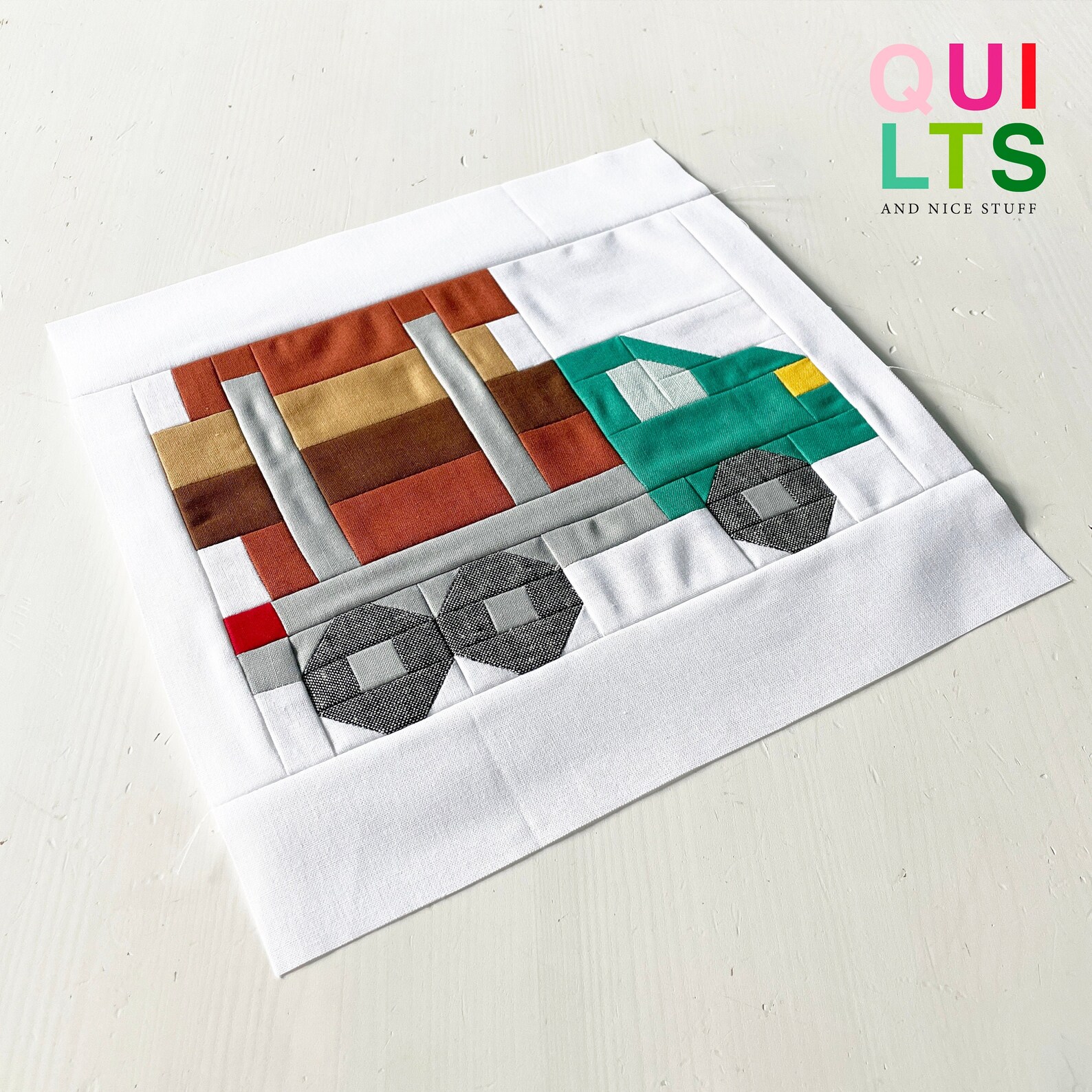PDF Quilt Block Pattern Tree Truck Vehicle Quilt - Etsy