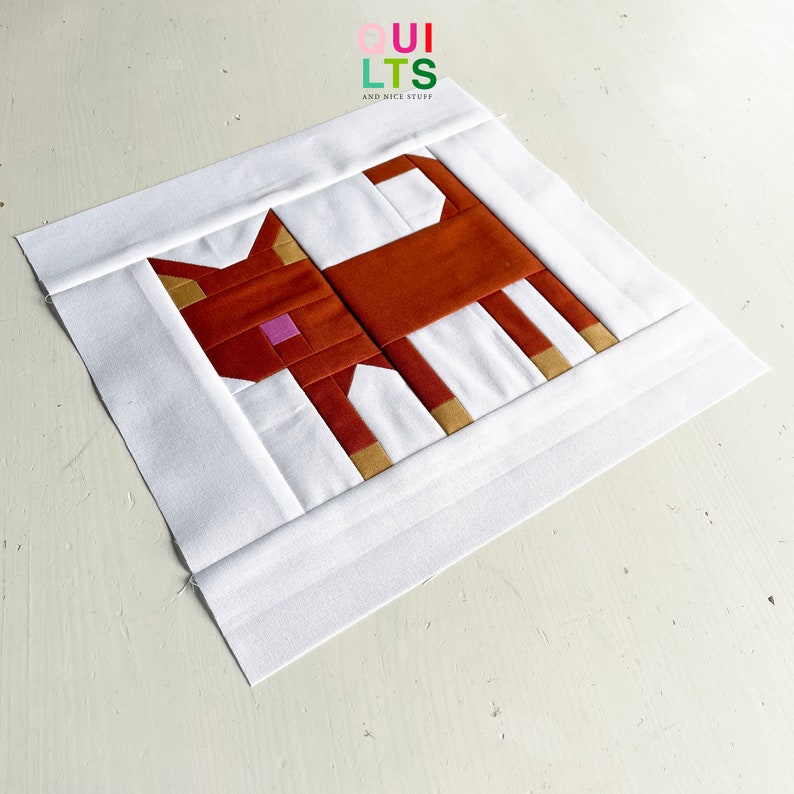 PDF Quilt Block Pattern – Cat – Animal Quilt - Etsy
