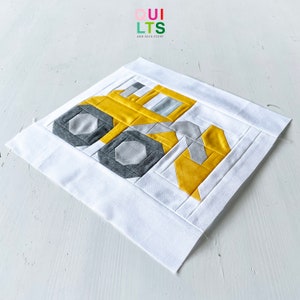 PDF Quilt Block Pattern – Wheel Loader – Vehicle Quilt - Etsy