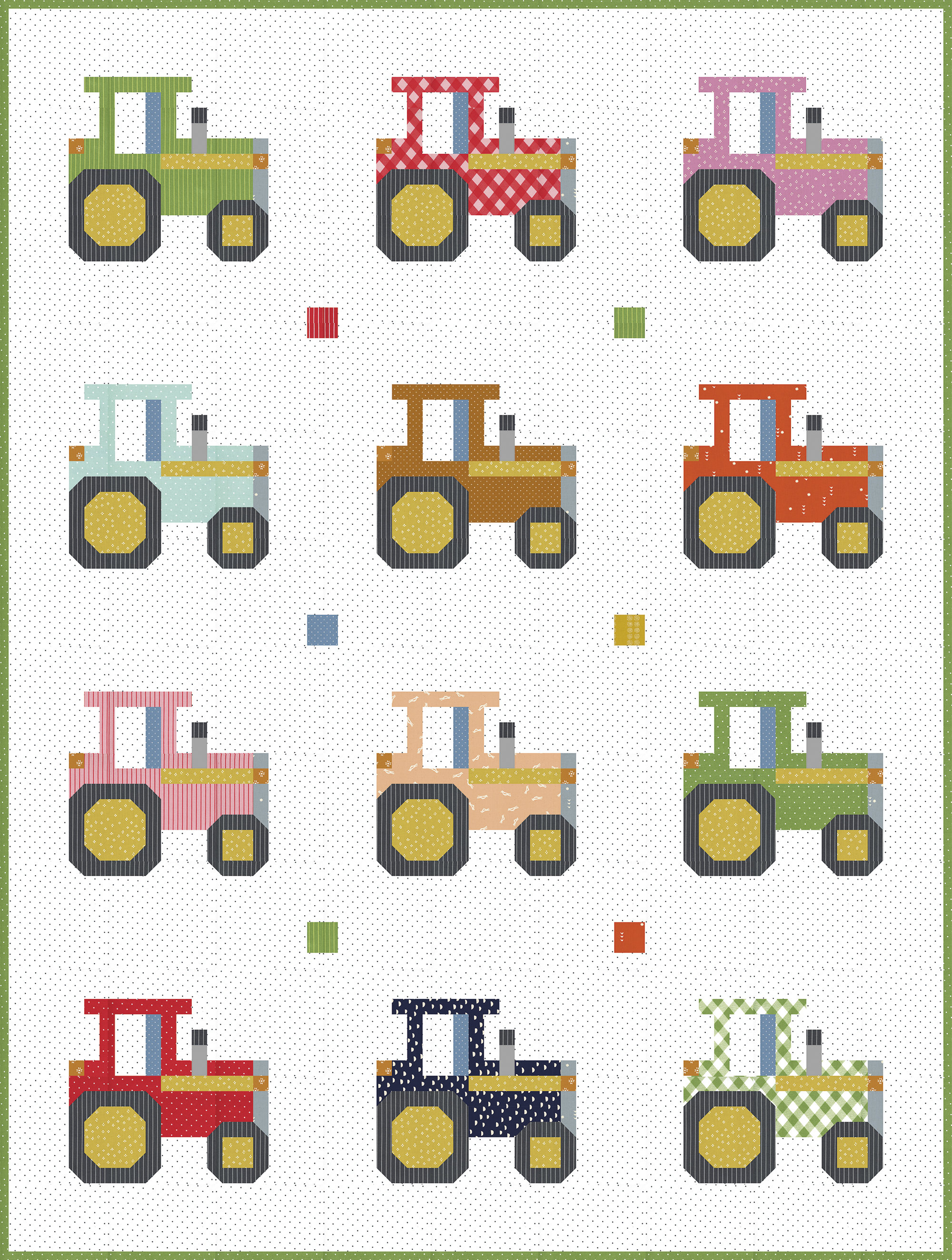 PDF Quilt Block Pattern Tractor Vehicle Quilt Pattern - Etsy Canada