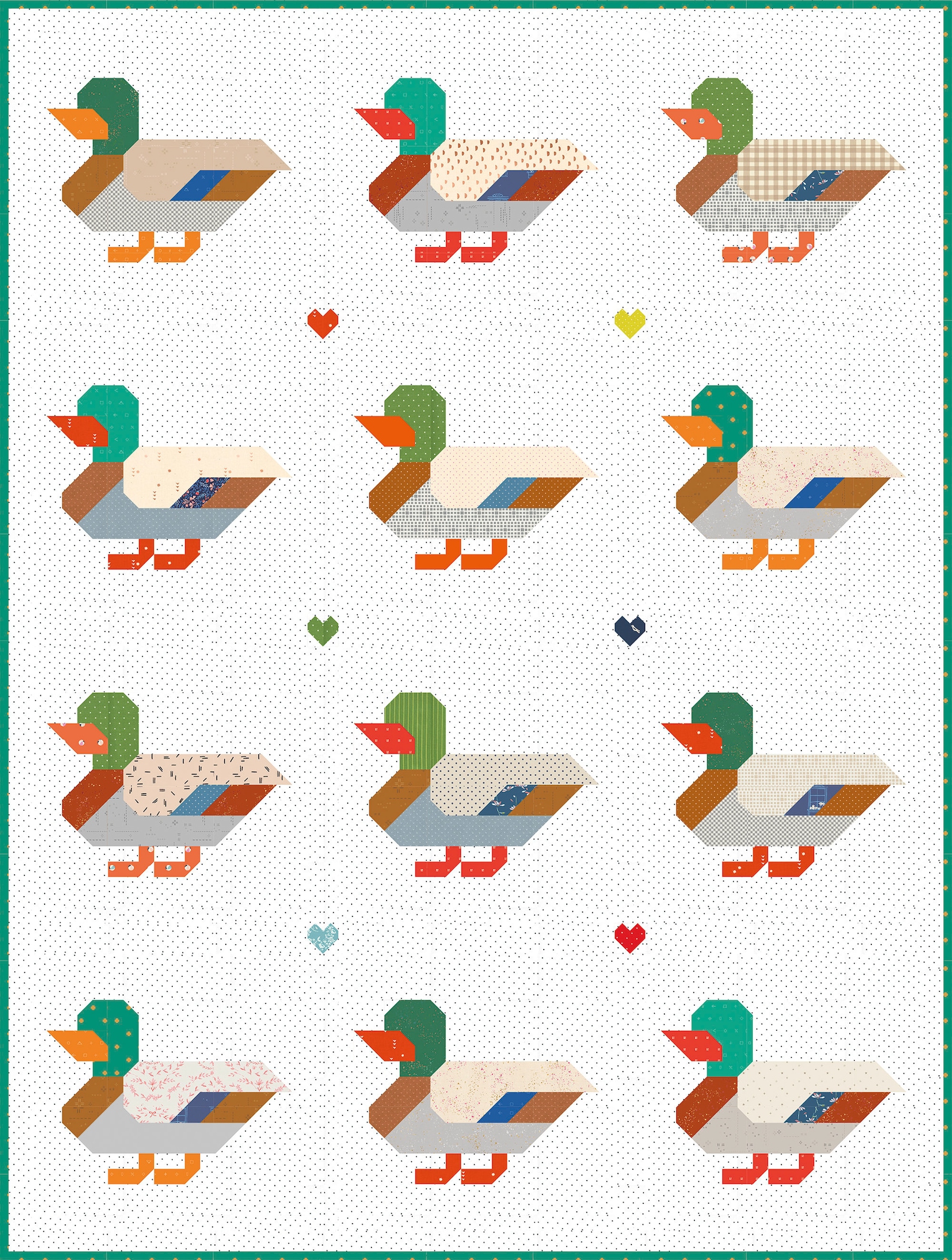 PDF Quilt Block Pattern – Duck – Animal Quilt - Etsy