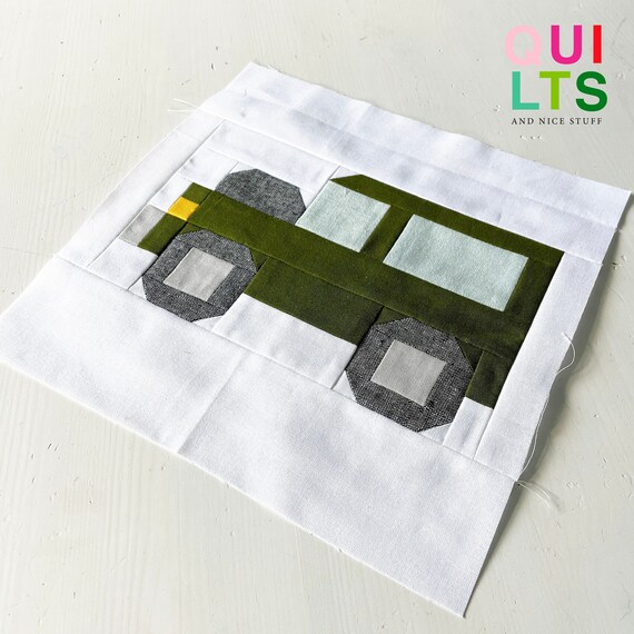 PDF Quilt Block Pattern Off-road Car Vehicle Quilt - Etsy