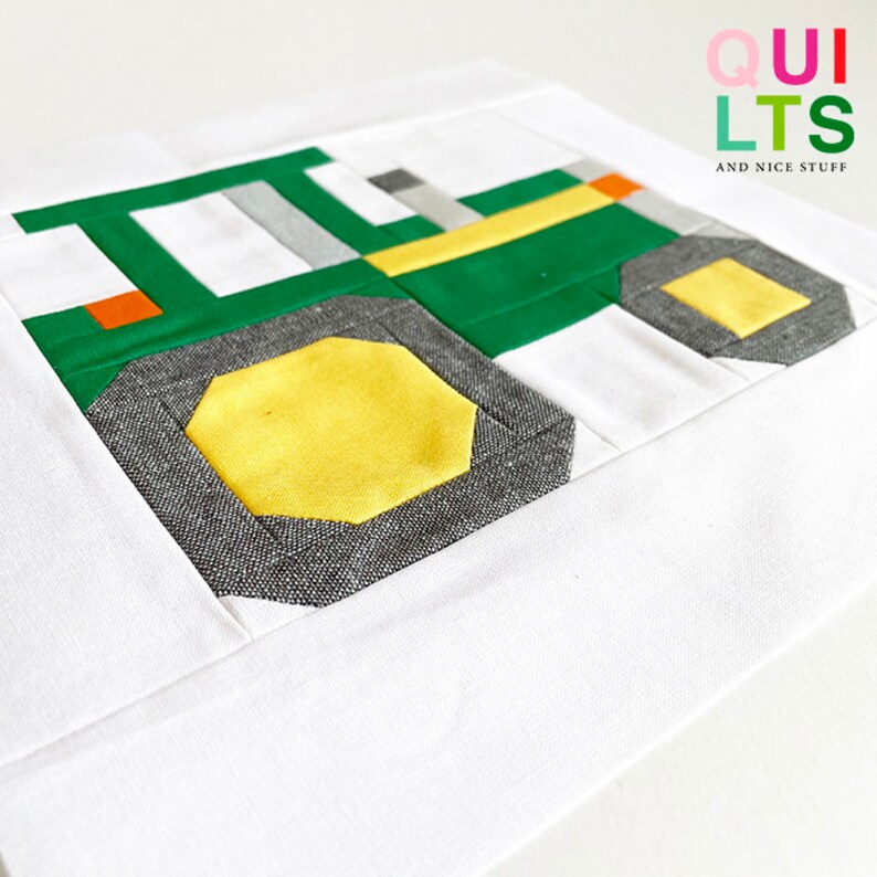PDF Quilt Block Pattern Tractor Vehicle Quilt Pattern - Etsy