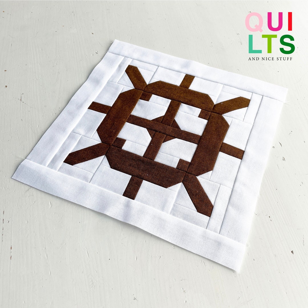 PDF Quilt Block Pattern Steering Wheel Pirate Quilt - Etsy