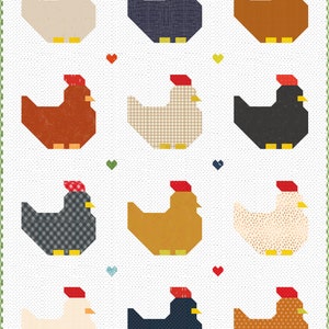 PDF Quilt Block Pattern – Hen – Animal Quilt - Etsy