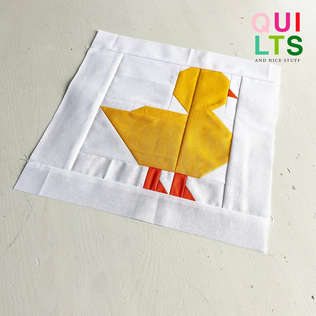 PDF Quilt Block Pattern Chick Animal Quilt - Etsy