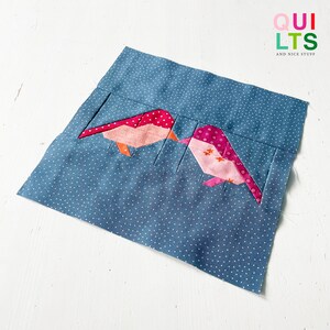 NEW! PDF Quilt Block Pattern – Love Birds – Valentine Quilt – Valentine ...