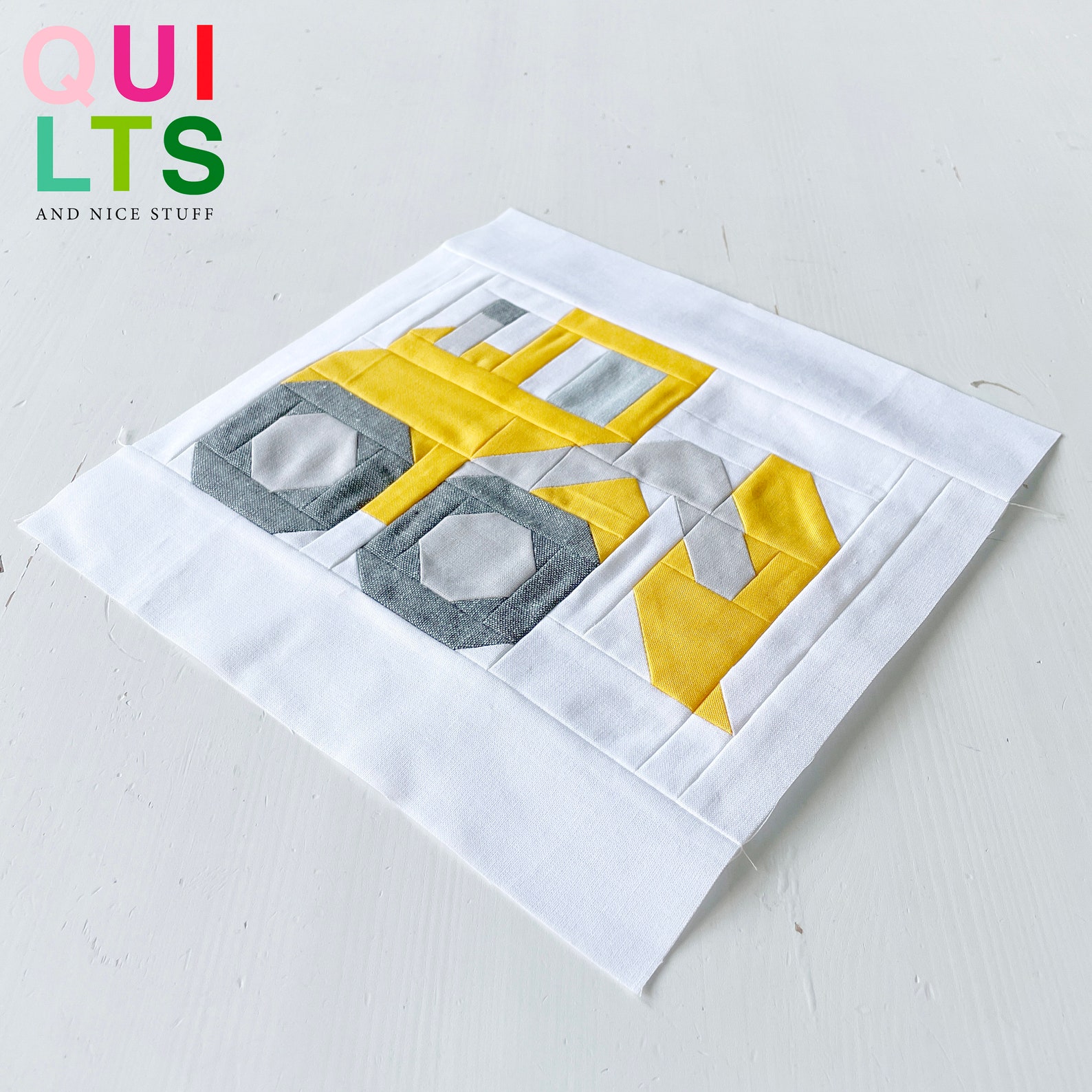 PDF Quilt Block Pattern Wheel Loader Vehicle Quilt - Etsy