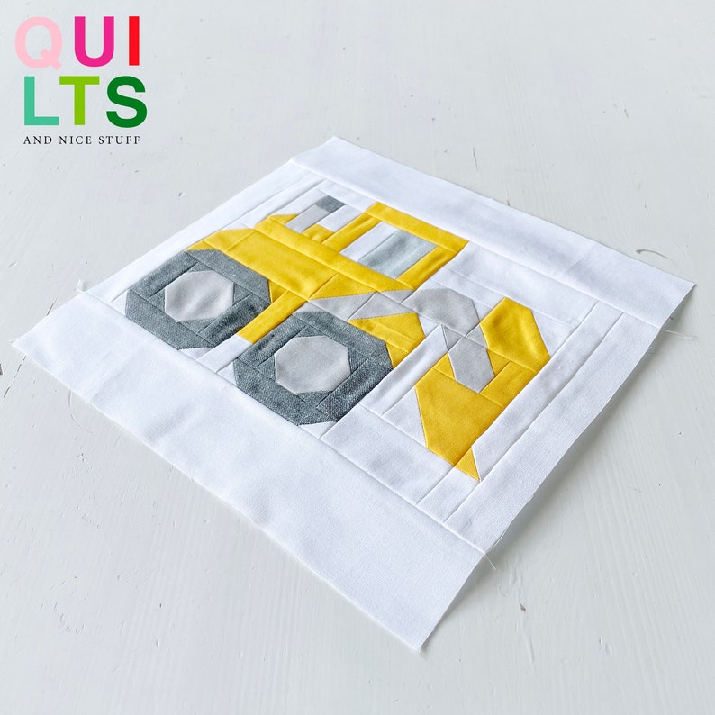 PDF Quilt Block Pattern Wheel Loader Vehicle Quilt - Etsy