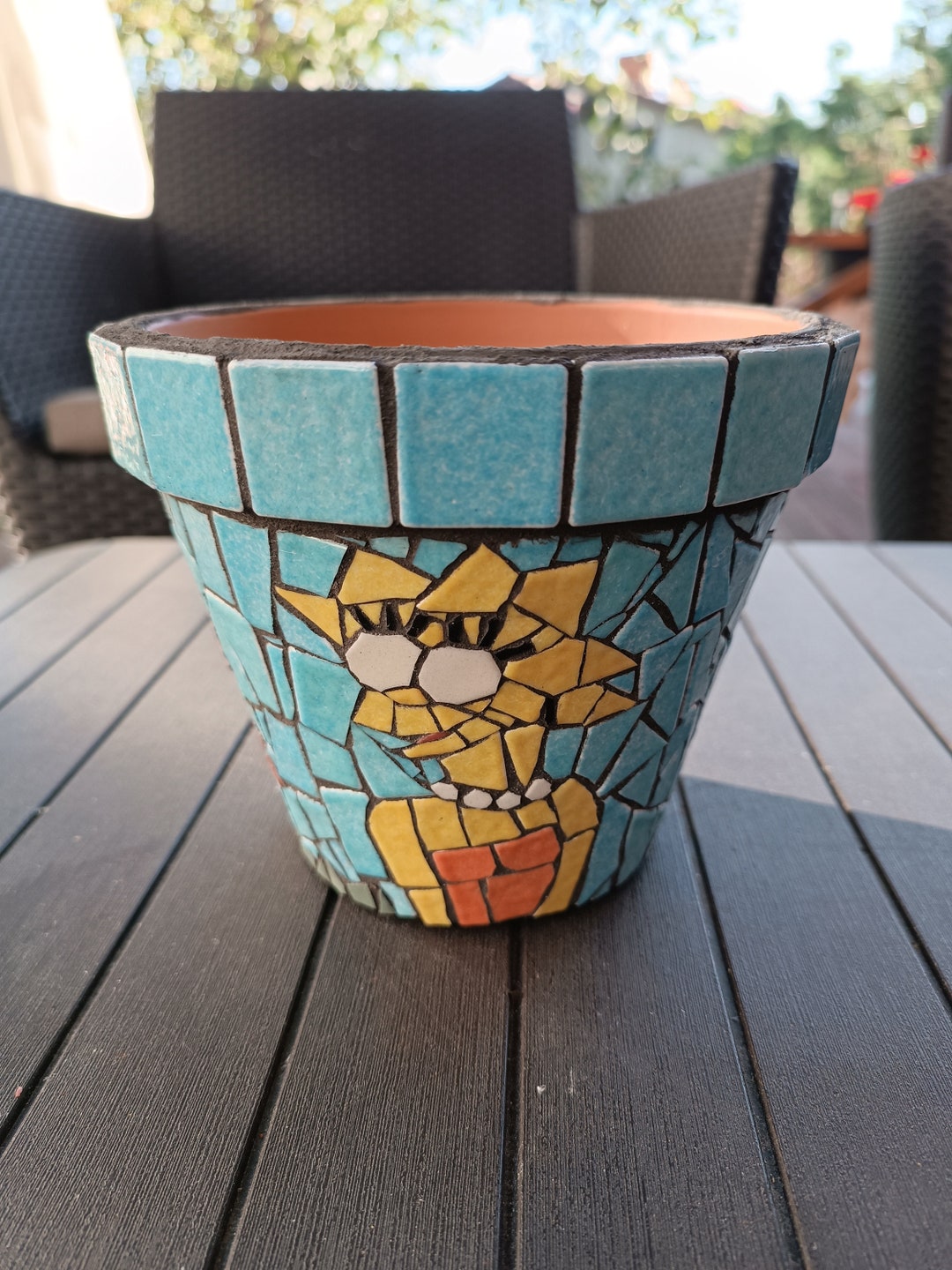 Mosaic Pot, Planter Lisa Simpson - Etsy