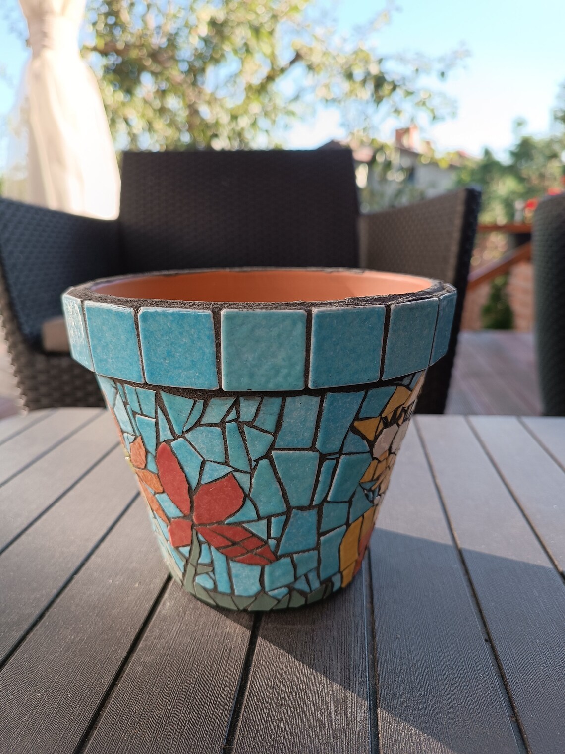 Mosaic Pot, Planter Lisa Simpson - Etsy
