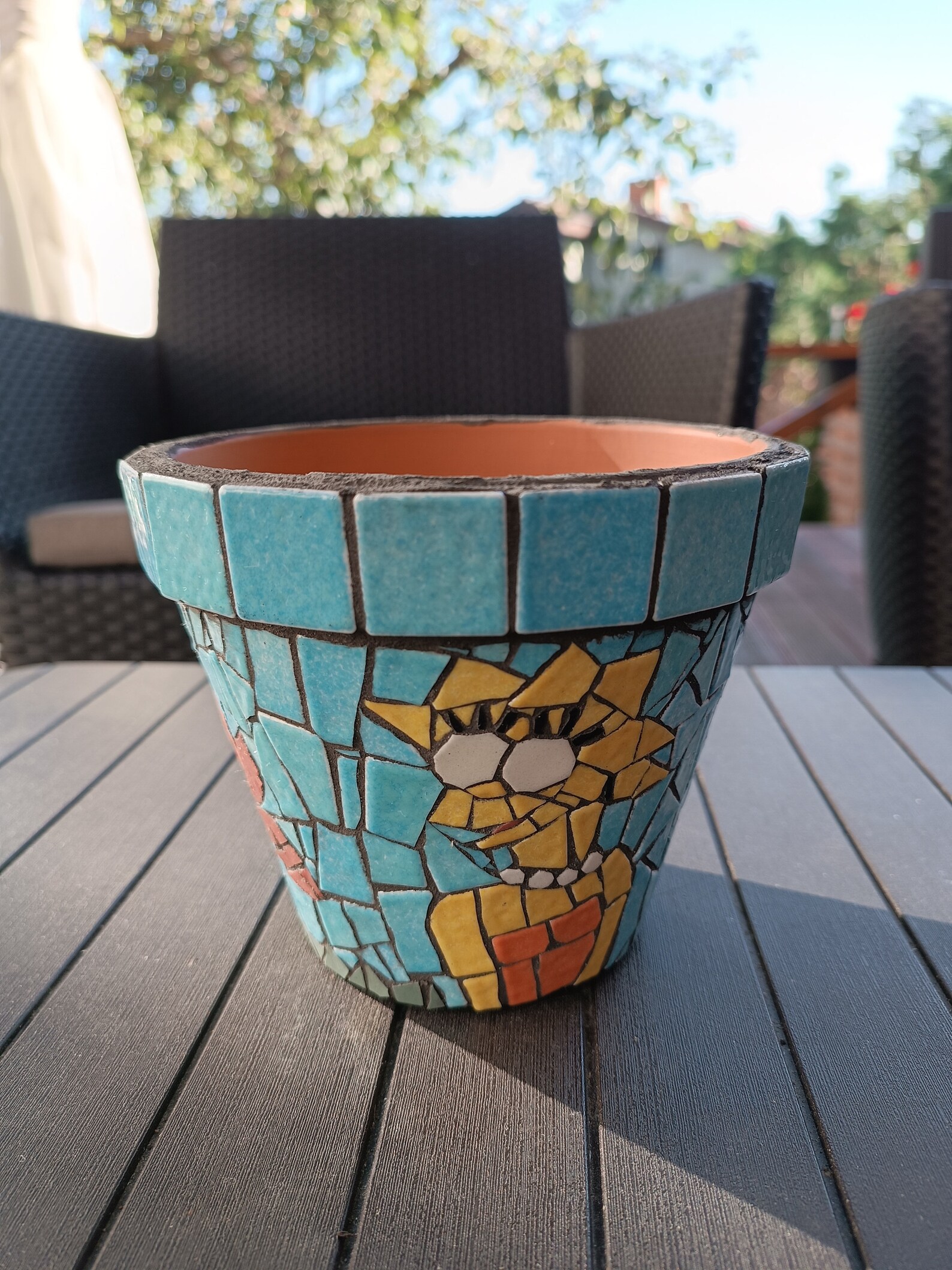 Mosaic Pot, Planter Lisa Simpson - Etsy