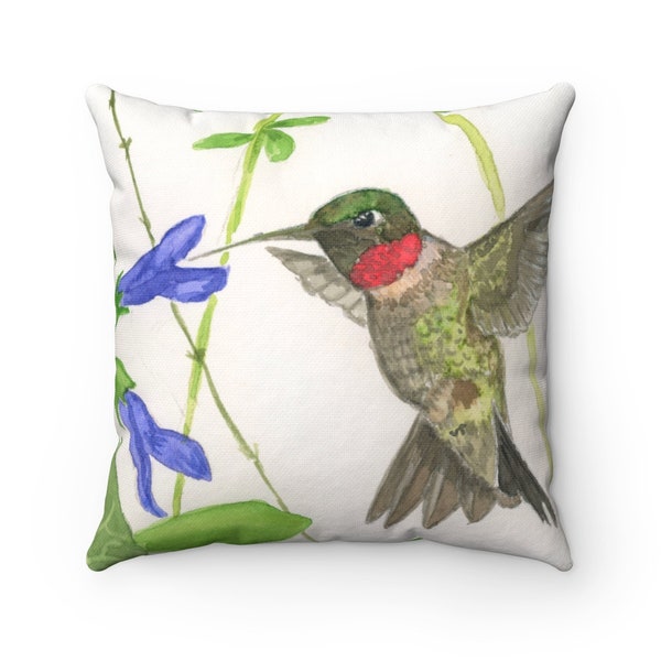Hummingbird Pillow - Etsy