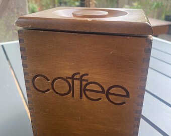 Wooden Coffee Box - Etsy
