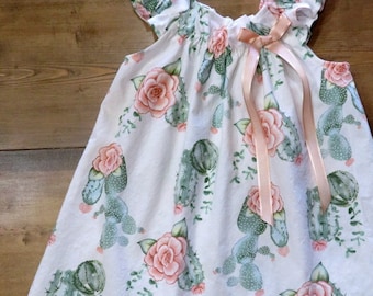 Cactus Dress Girl | Etsy