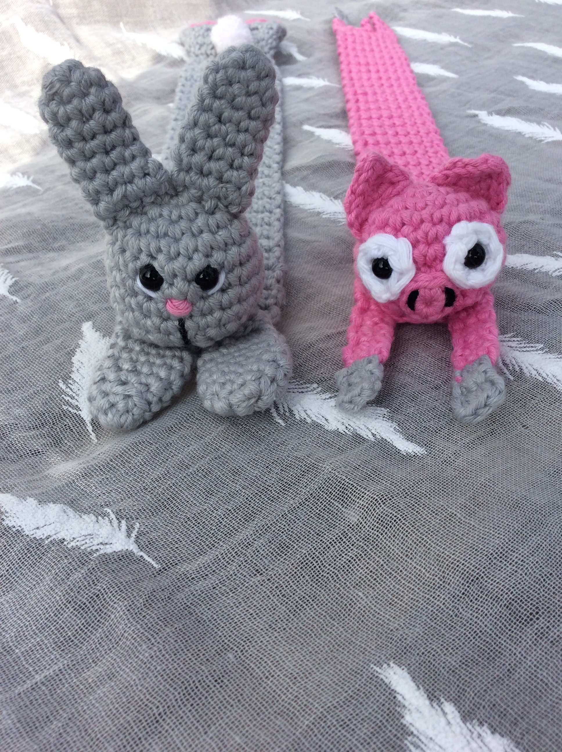 Mouse bookmark,Crotchet Grey Mouse bookmark,funny Bookmark,Mouse ...