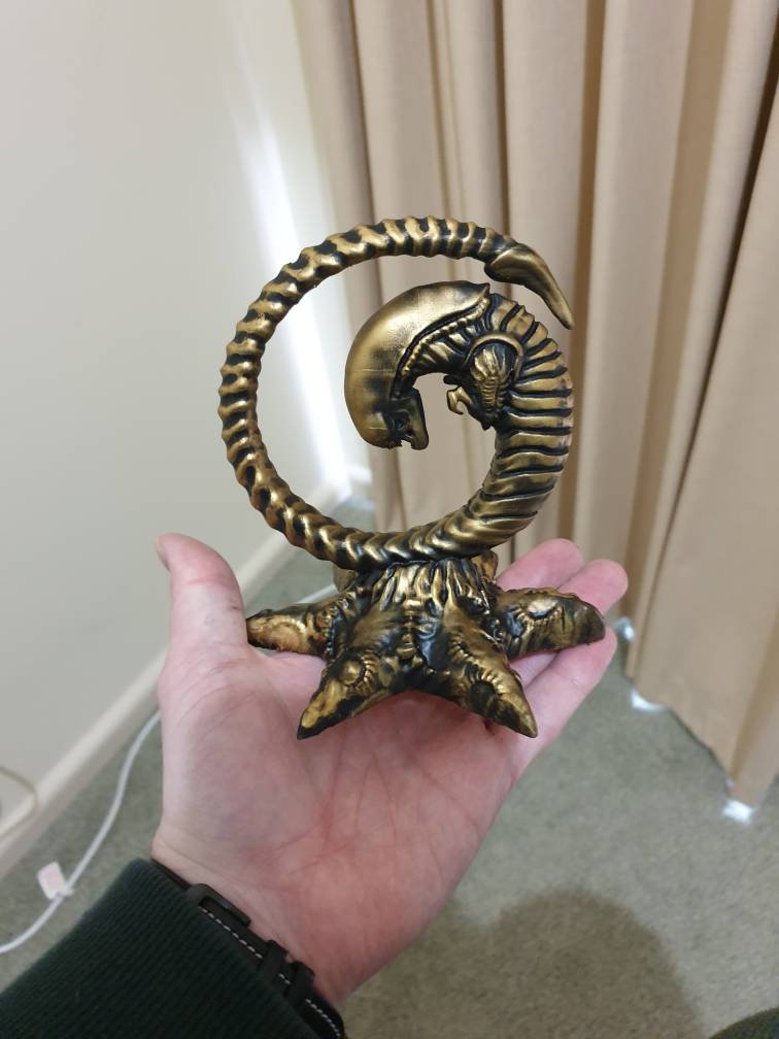 Alien Xenomorph Chest Burster Model in Gold or Silver - Etsy