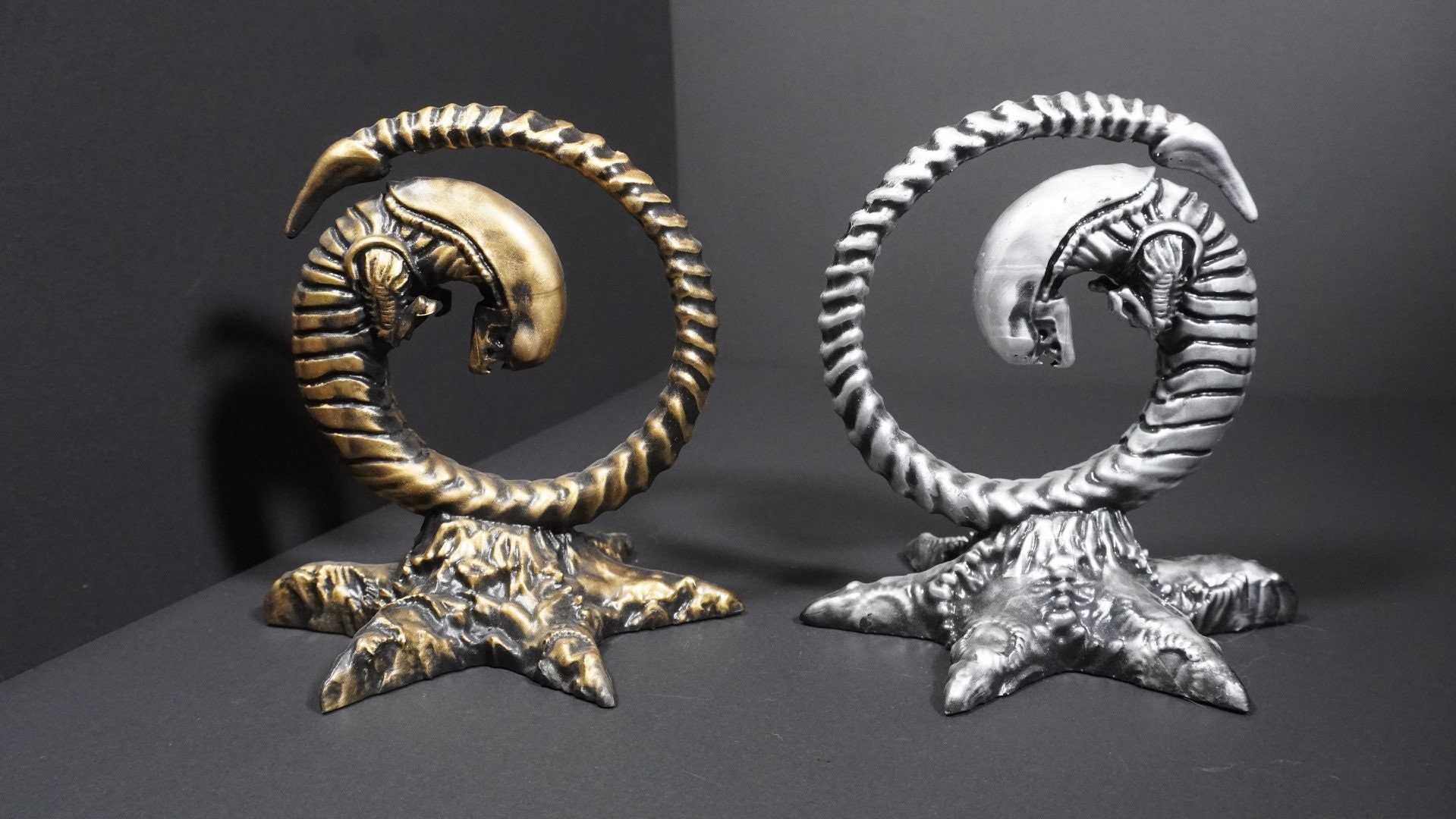 Alien Xenomorph Chest Burster Model in Gold or Silver - Etsy