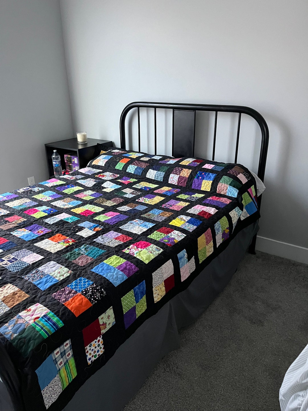 Blocks of the Rainbow - Scrappy Four Patch Quilt - Etsy