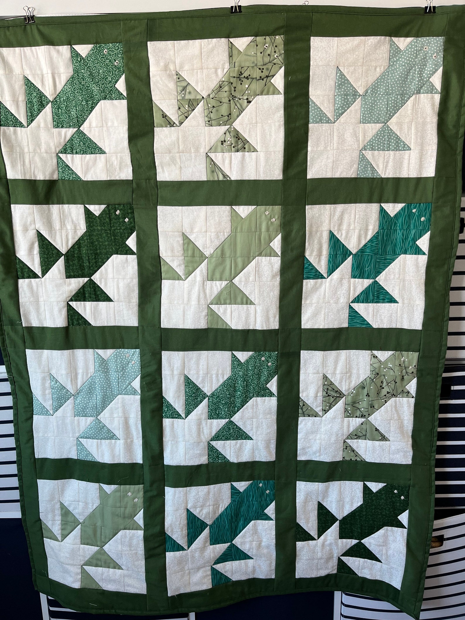 Pieced Frog Baby Quilt - Etsy