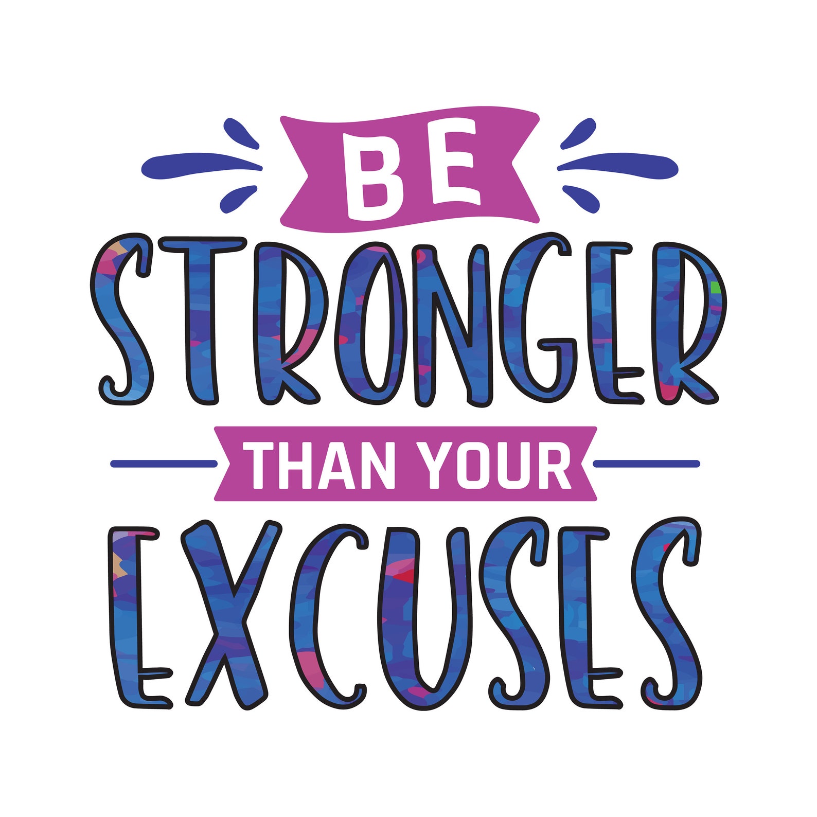 Be Stronger Than Your Excuses Svg Commercial Use Gym Etsy
