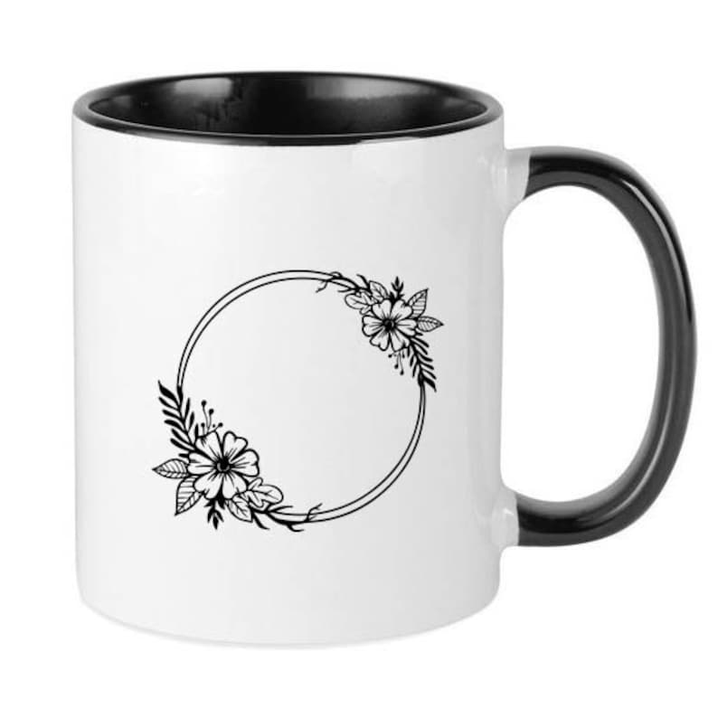 Couronne de fleurs svg, Cercle floral svg, Cadre floral, Svg floral ...