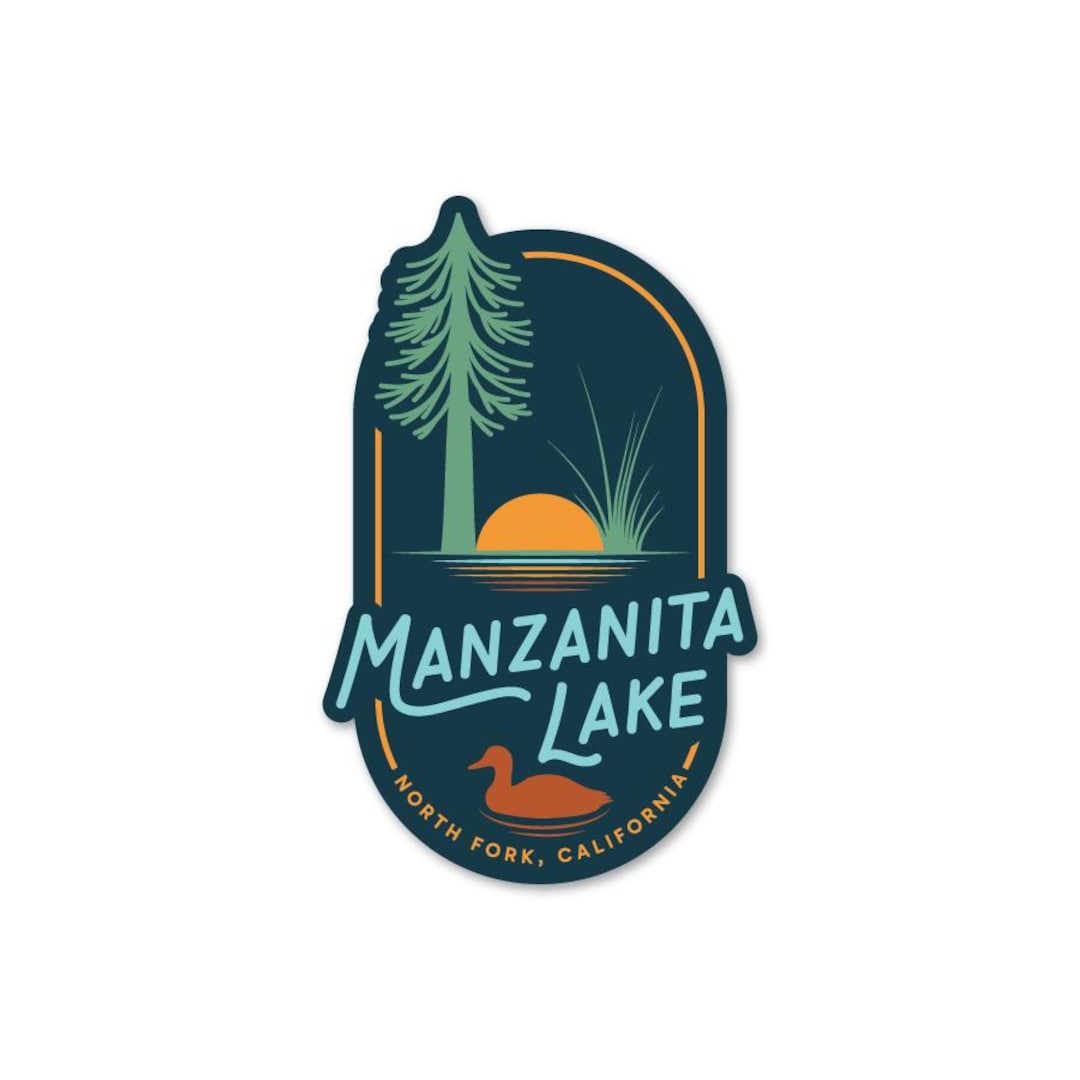 Manzanita Lake North Fork, California Sticker [gloss Finish] - Etsy