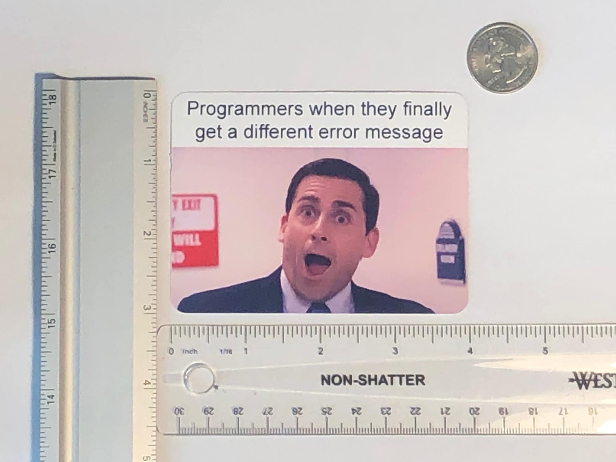 Funny Tech Meme Sticker for Software Engineers and Computer Programmers ...