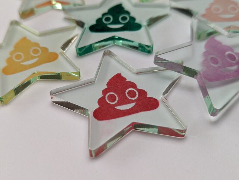 Toddlers Potty Training Poop Award Stars. - Etsy UK