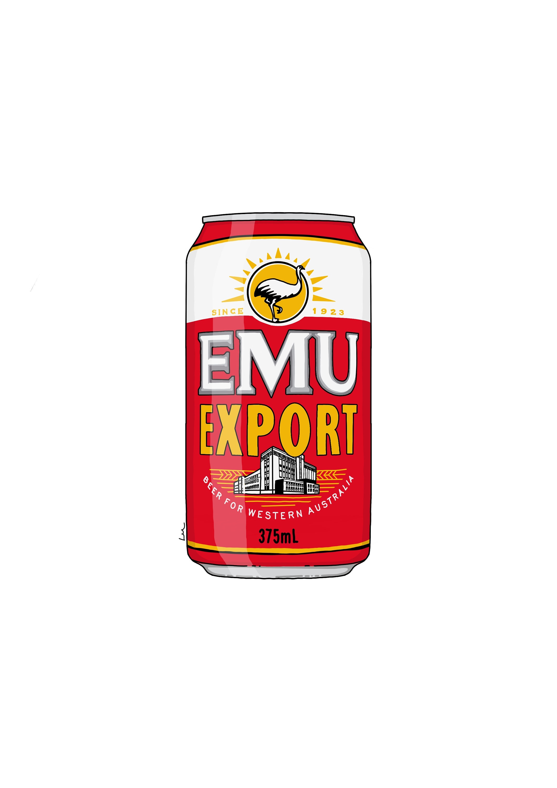 Beer Series Emu Export Bitter Digital Print File Illustration Print ...