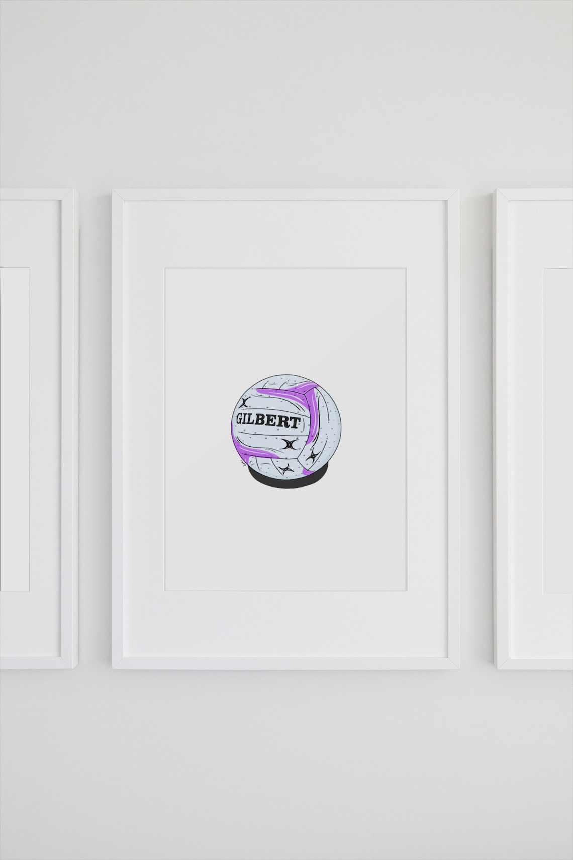 Netball | Digital Print File | Illustration | Print | Home Decor ...