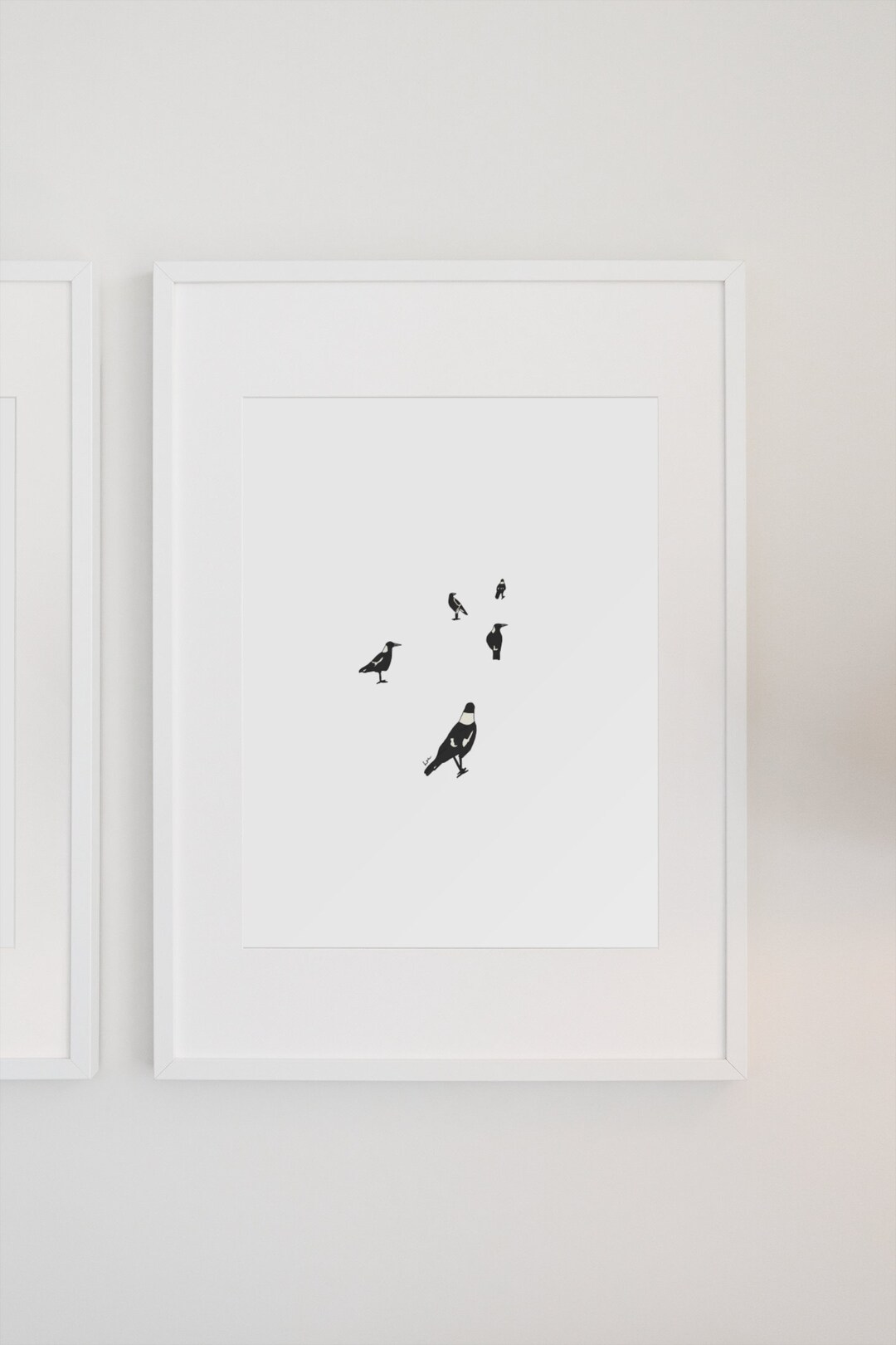 Magpies | Digital Print File | Illustration | Print | Home Decor ...