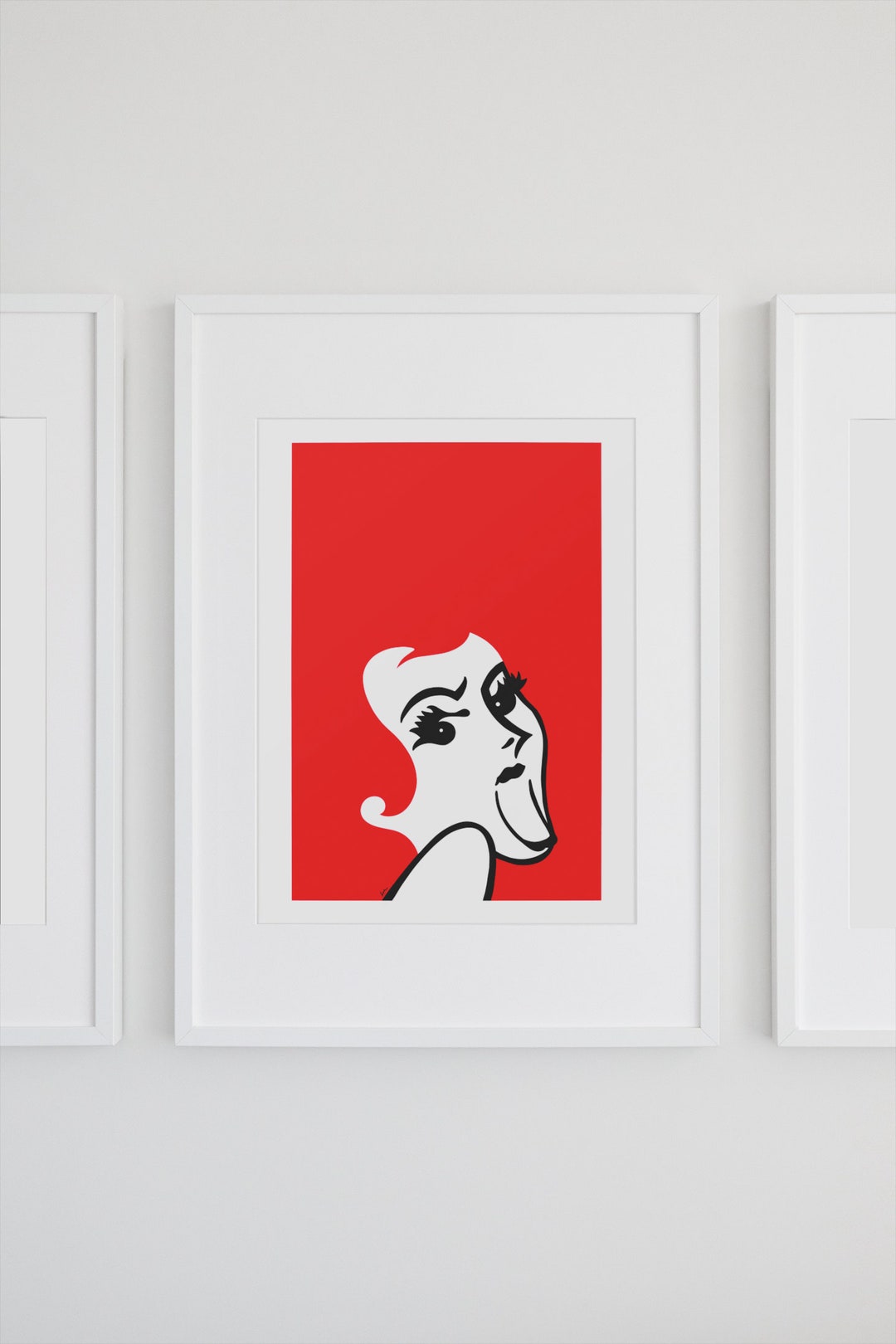 Redheads - Red | Digital Print File | Illustration | Print | Home Decor ...