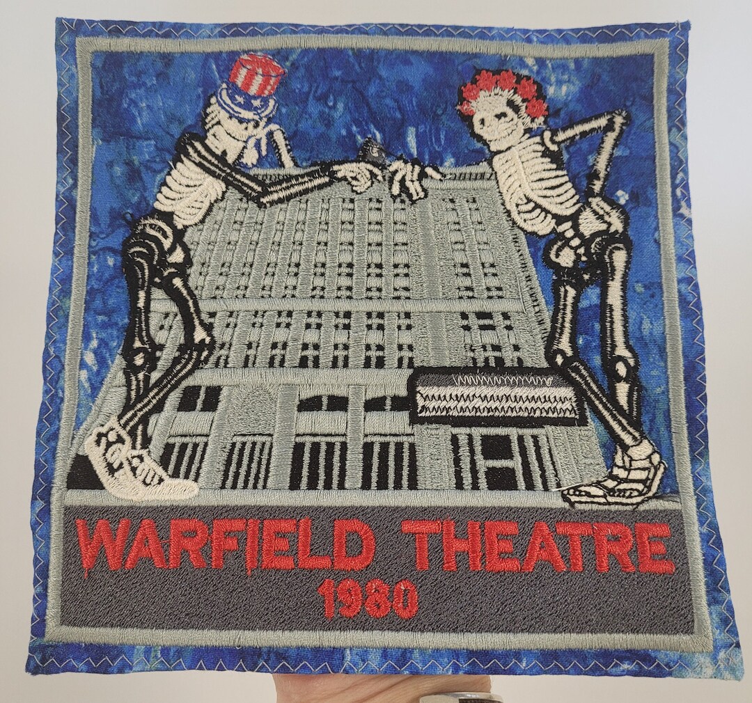 Grateful Dead Warfield Theatre Patch, Handmade in the USA - Etsy