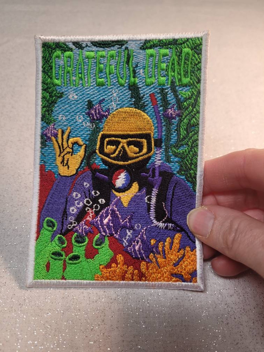 Scuba Dive Jerrry Garcia Embroidered Grateful Dead Patch - Etsy