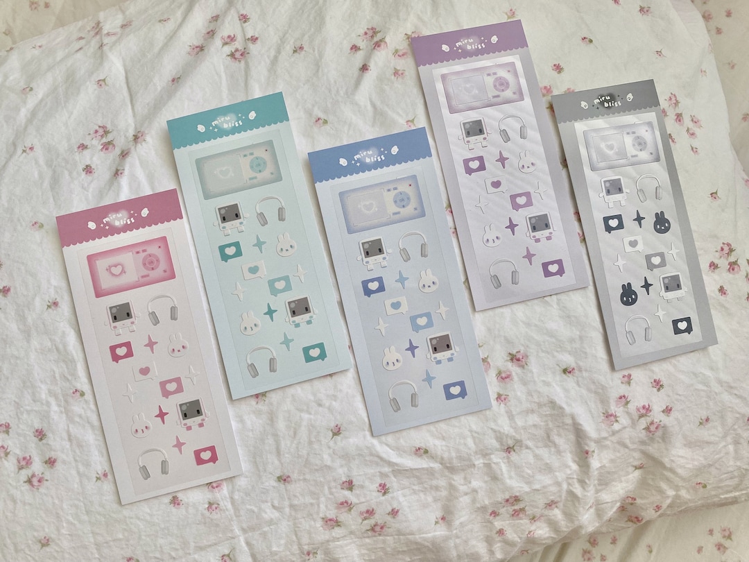 Cyber Deco Sticker Sheet || Vinyl Sticker Sheet - Etsy