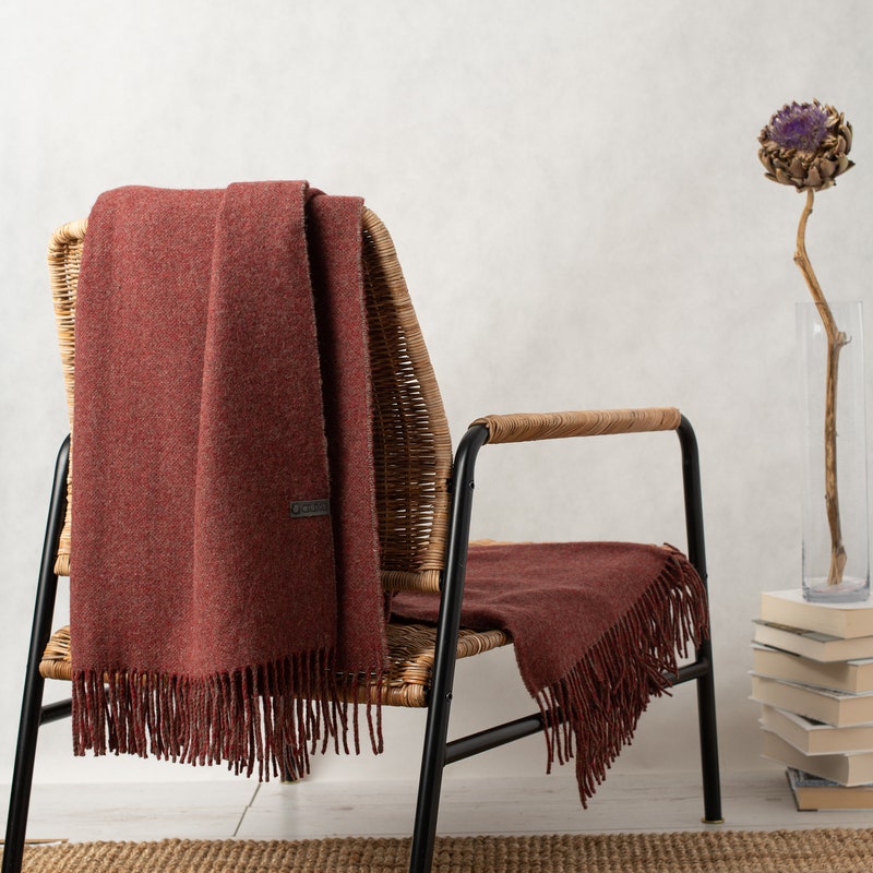 Red Throw Blanket - Etsy