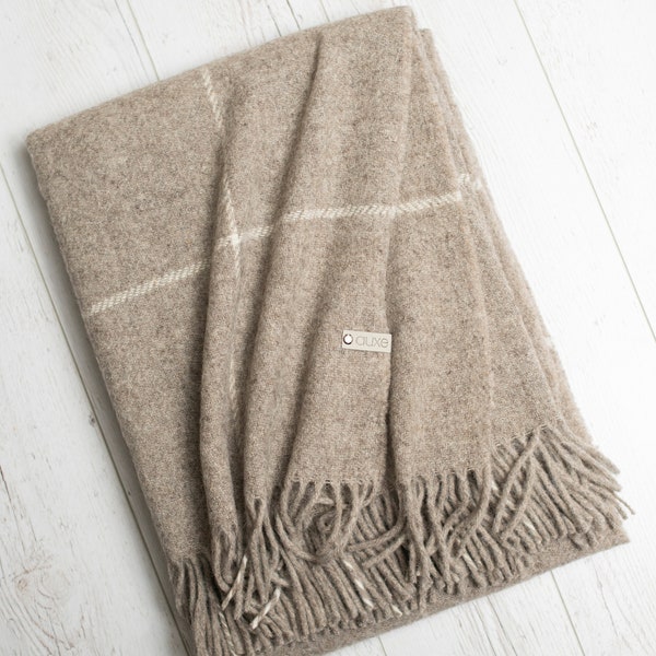 Plaid Wool Throw - Etsy