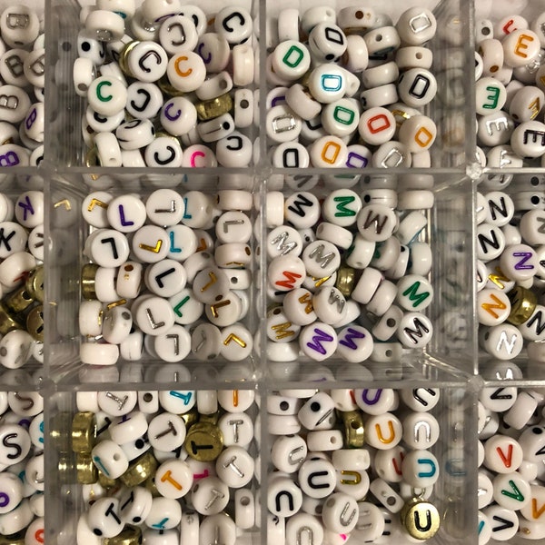 Alphabet Beads - Etsy